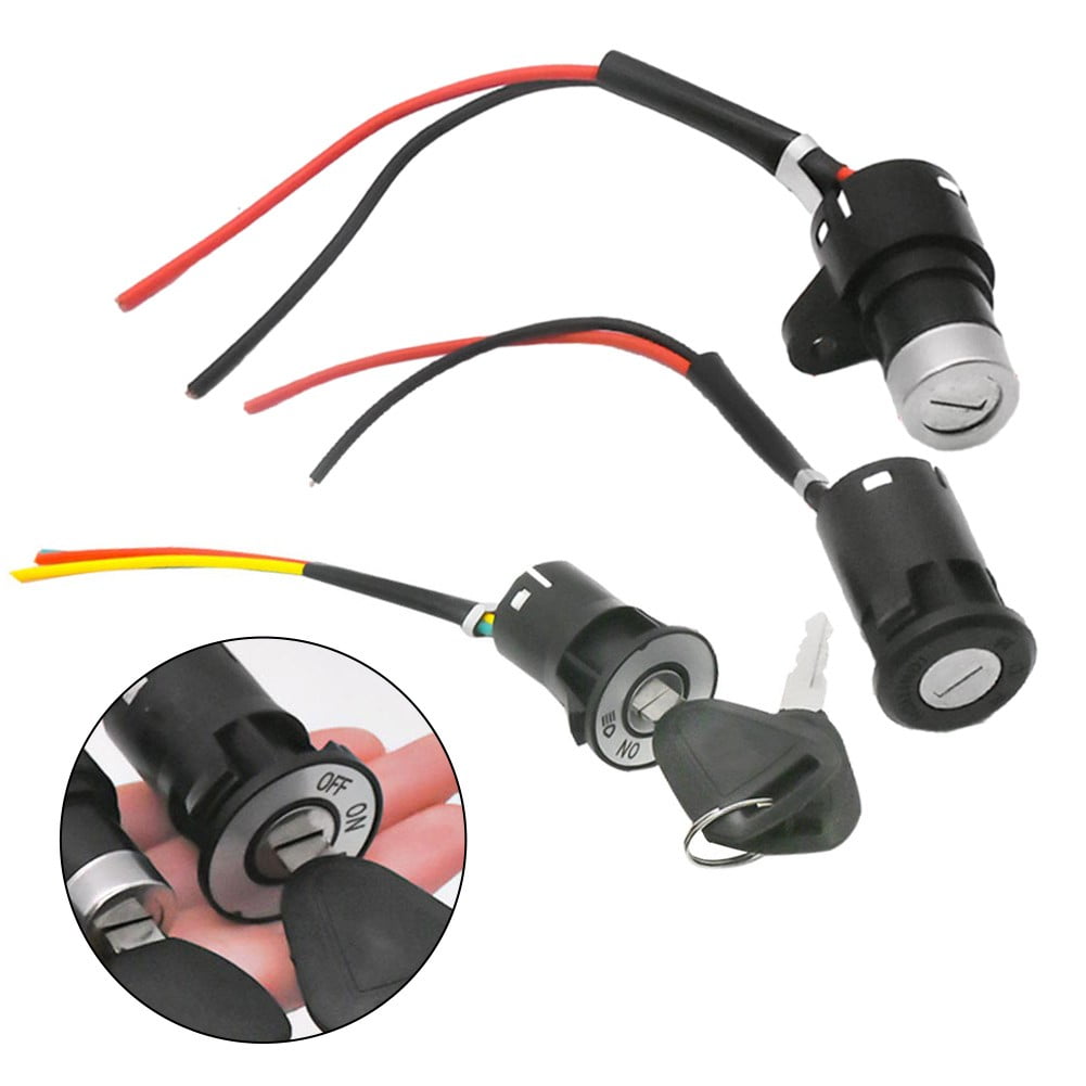 Ignition Key Ebike Switch 2 Wire Position for Electric Scooter E-Bike ...