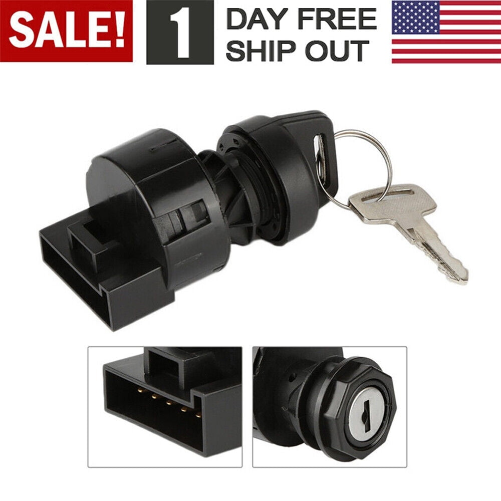 Ignition Key Switch 3 Position 6 Pins for 2001-2018 Polaris Ranger, RZR ...