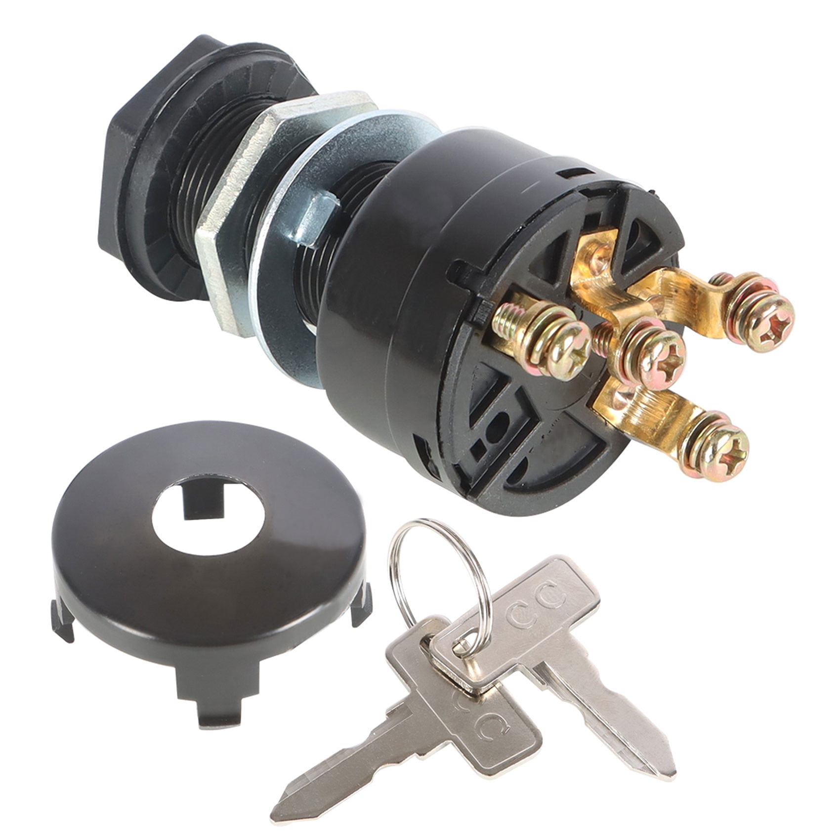 Ignition Key Switch 4-Pin Replacement for Golf Cart Club Car DS Gas ...