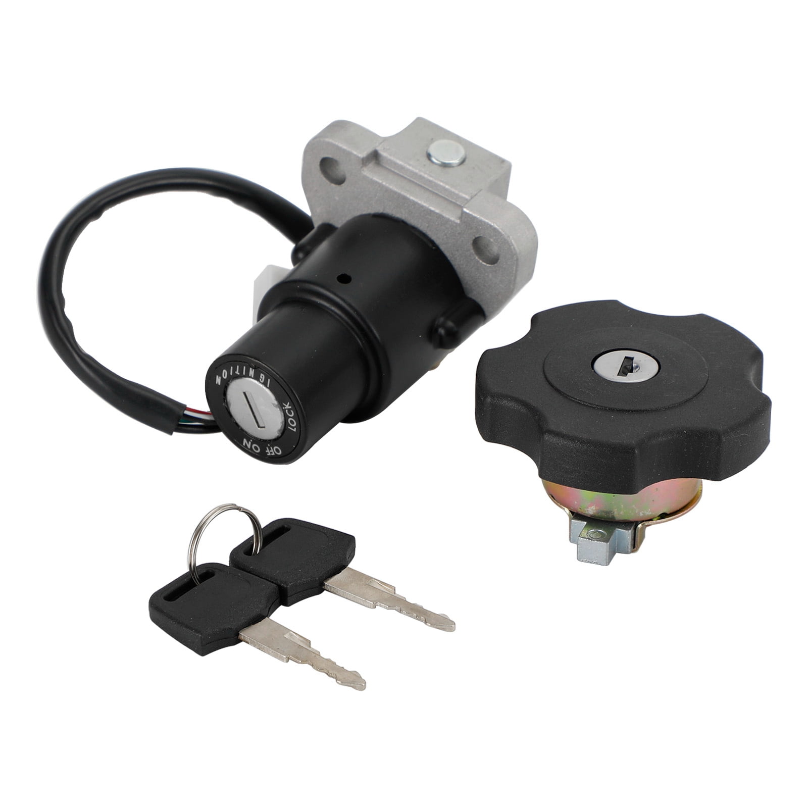 Ignition Key Switch Petrol Cap Lock For Pulse Adrenaline Sinnis Apache ...
