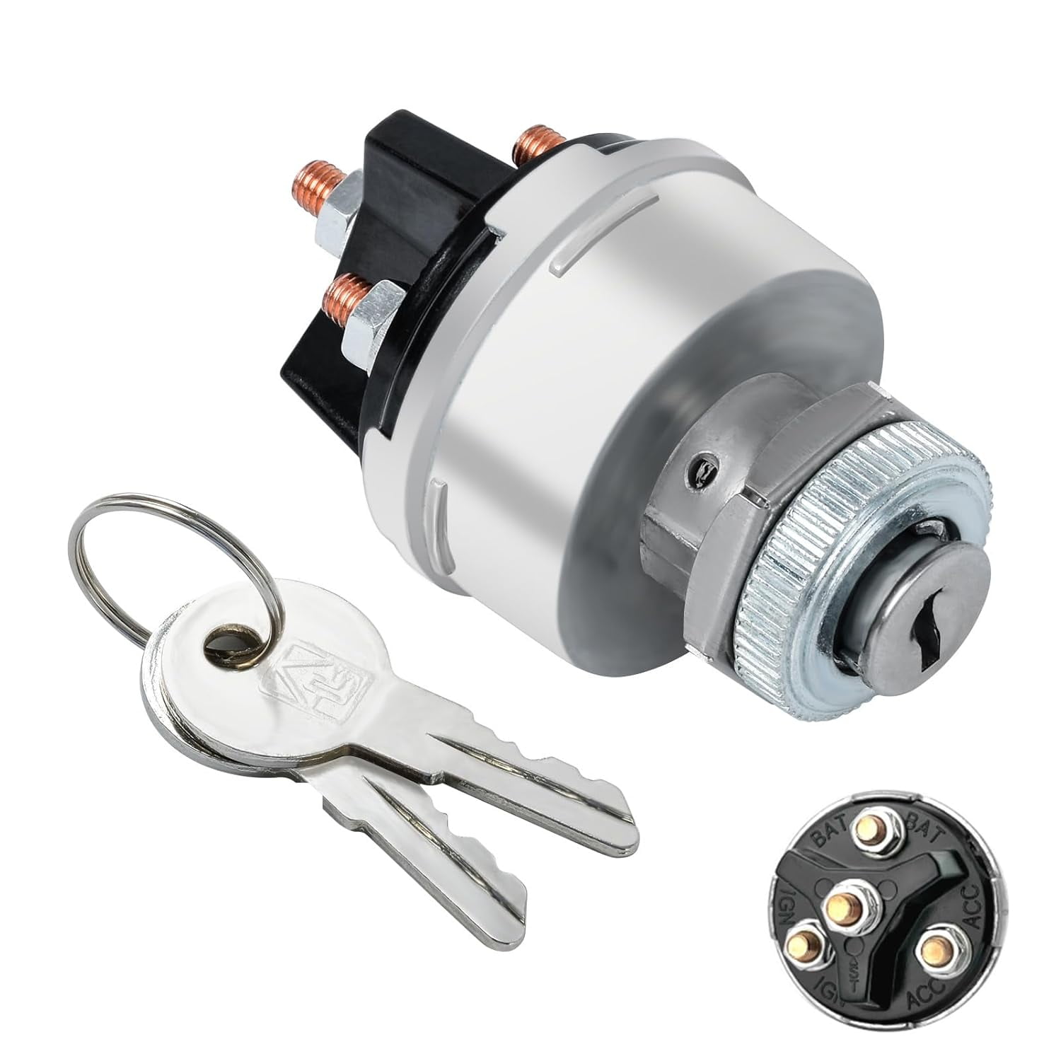 Ignition Key Switch for Car, Forklift, Truck, Tractor, Trailer ...