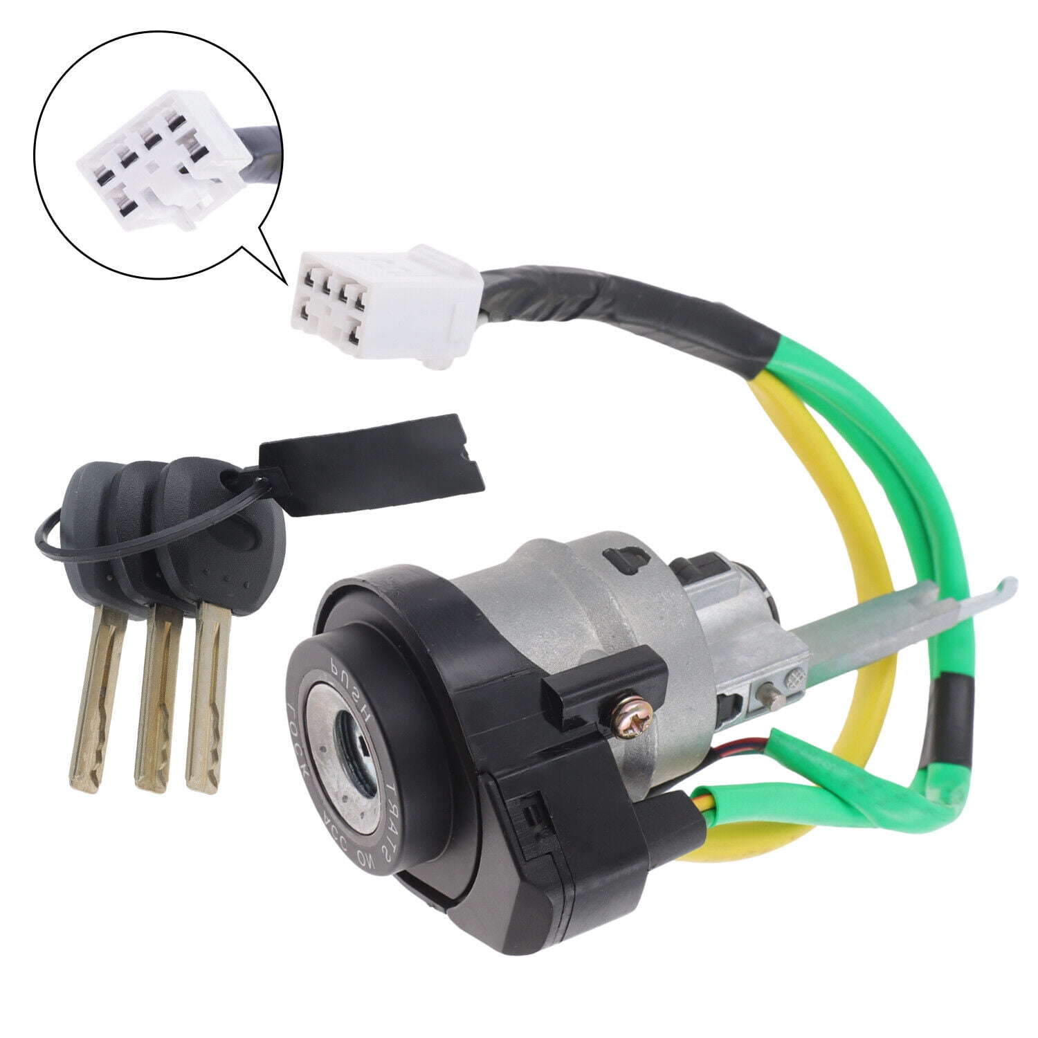 Ignition Lock Cylinder & 3 Keys for Hyundai Azera 2006 2007 2008 ...