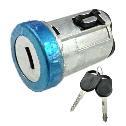 Ignition Lock Cylinder with Key (2pcs Transponder Chip Keys),Fit for ...