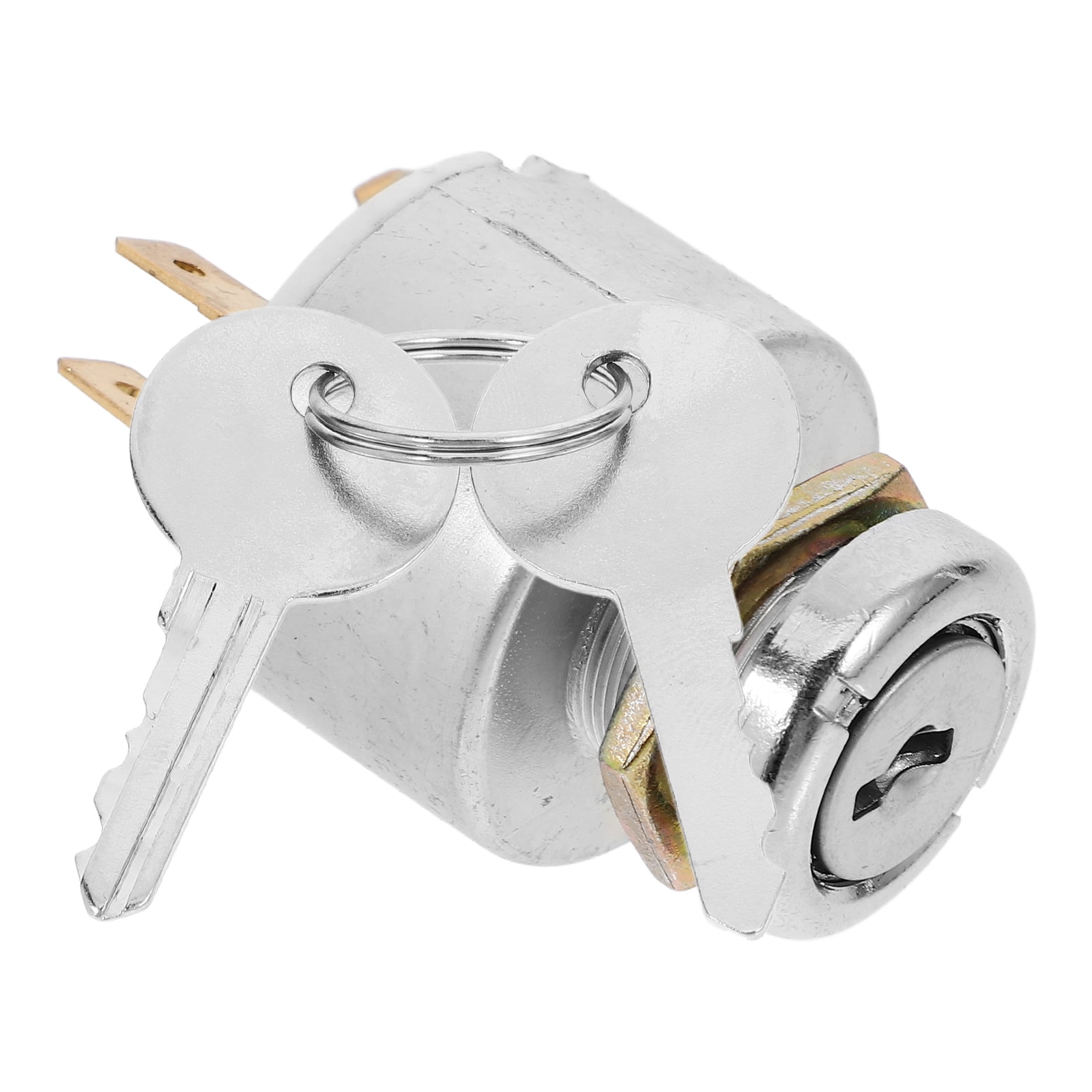 Silver Car Ignition Switch with Keys for Automotive Use 5-pin 12V ...