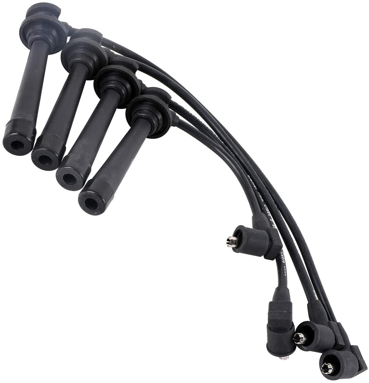 Ignition Spark Plug Wires 7mm for 2001-2009 2010 2011 Kia Rio Rio5 (4PC ...