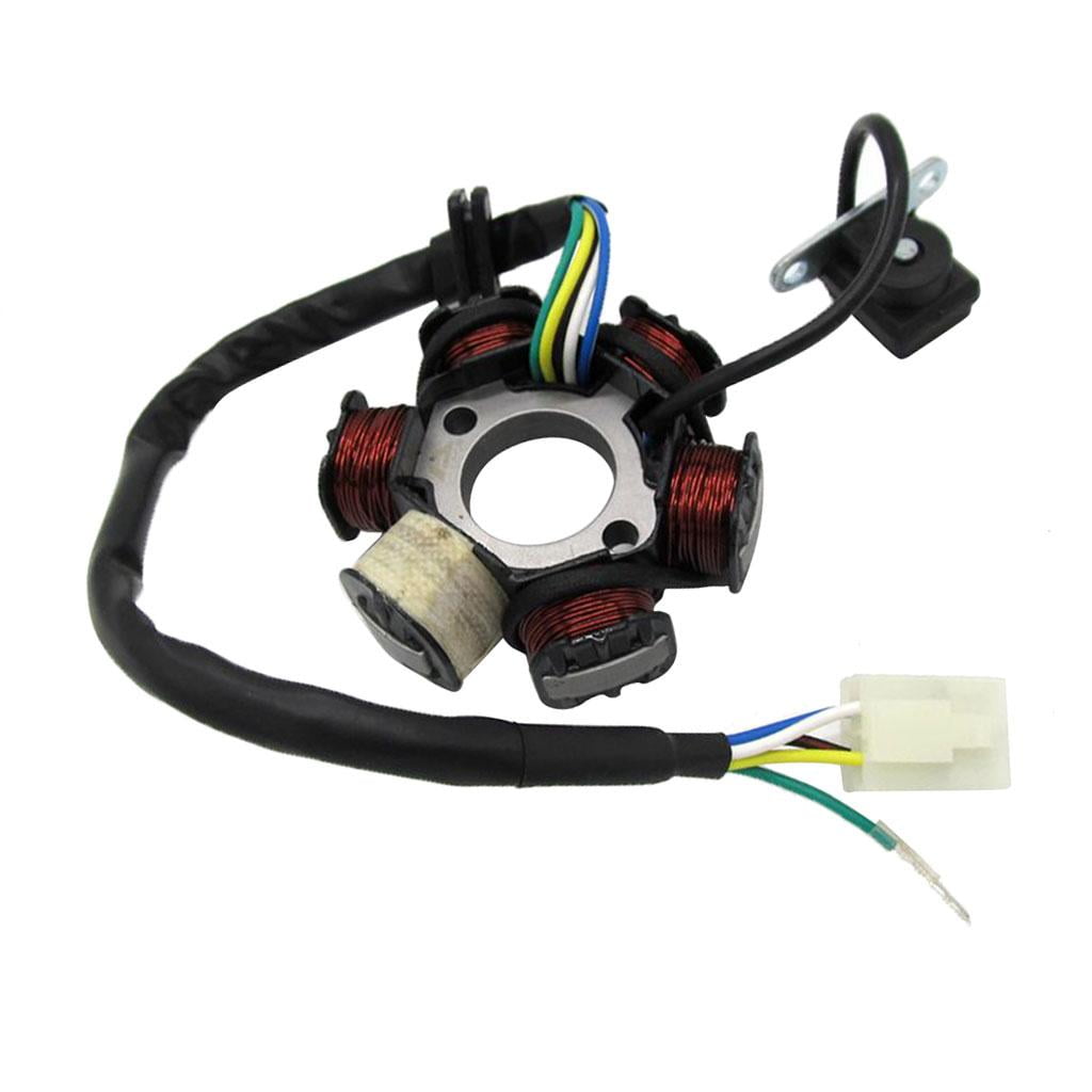 Ignition Stator Magneto 6 Pole Coil for GY6 50cc 70cc 90cc 125cc 150cc ...