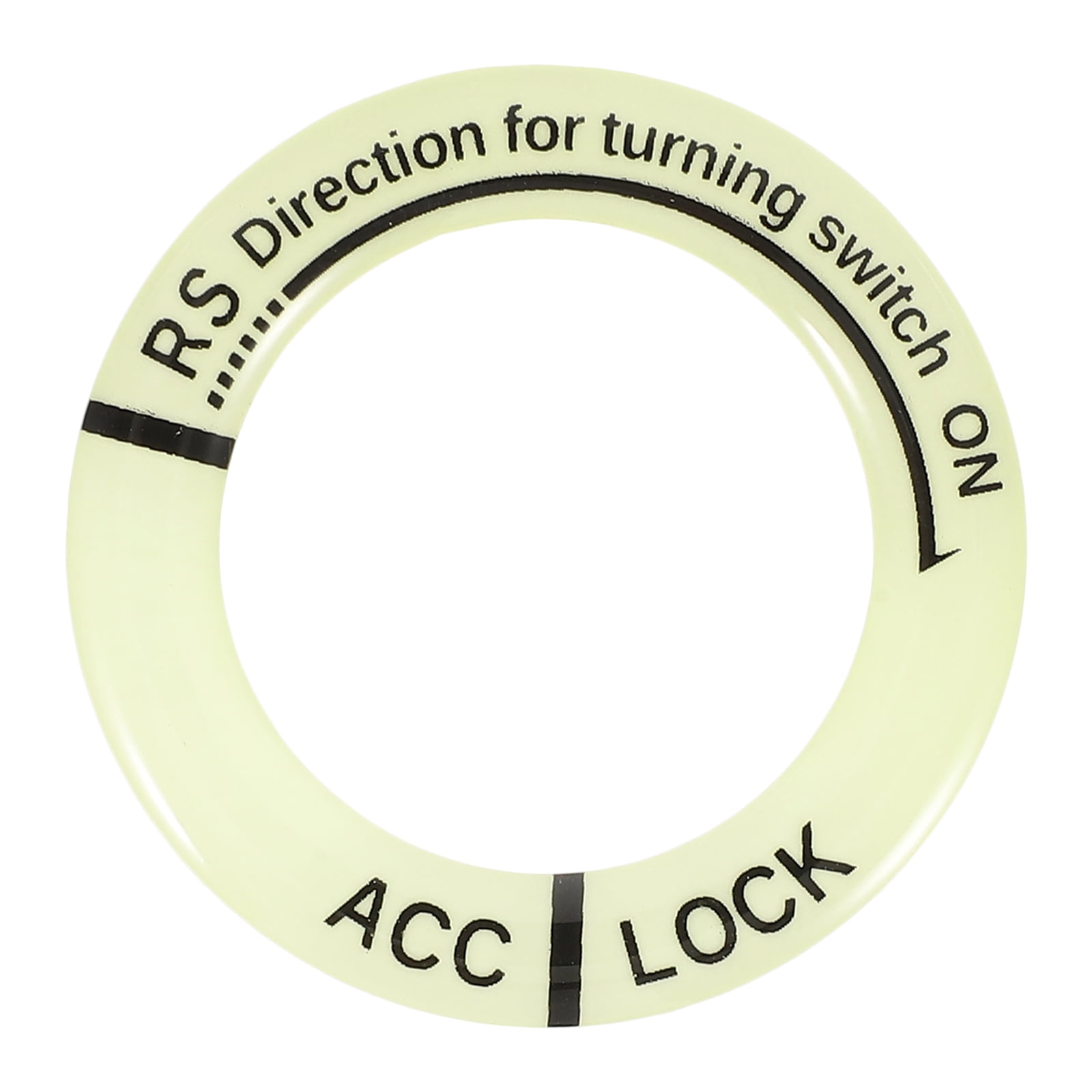 HOMEMAXS Blue Luminous Ignition Switch Trim Ring for Car Use Made from ...