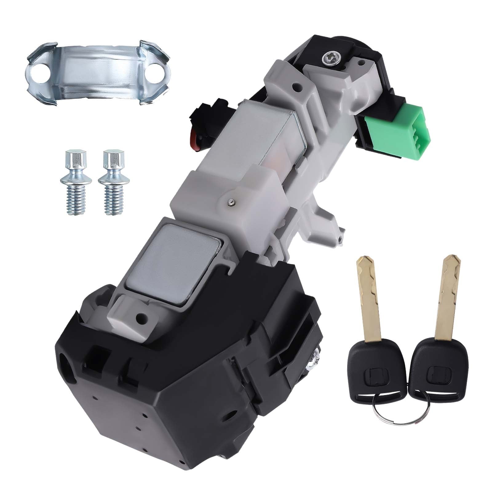 Ignition Switch Cylinder Lock Auto Trans + 2 Keys w/Chip For Honda ...