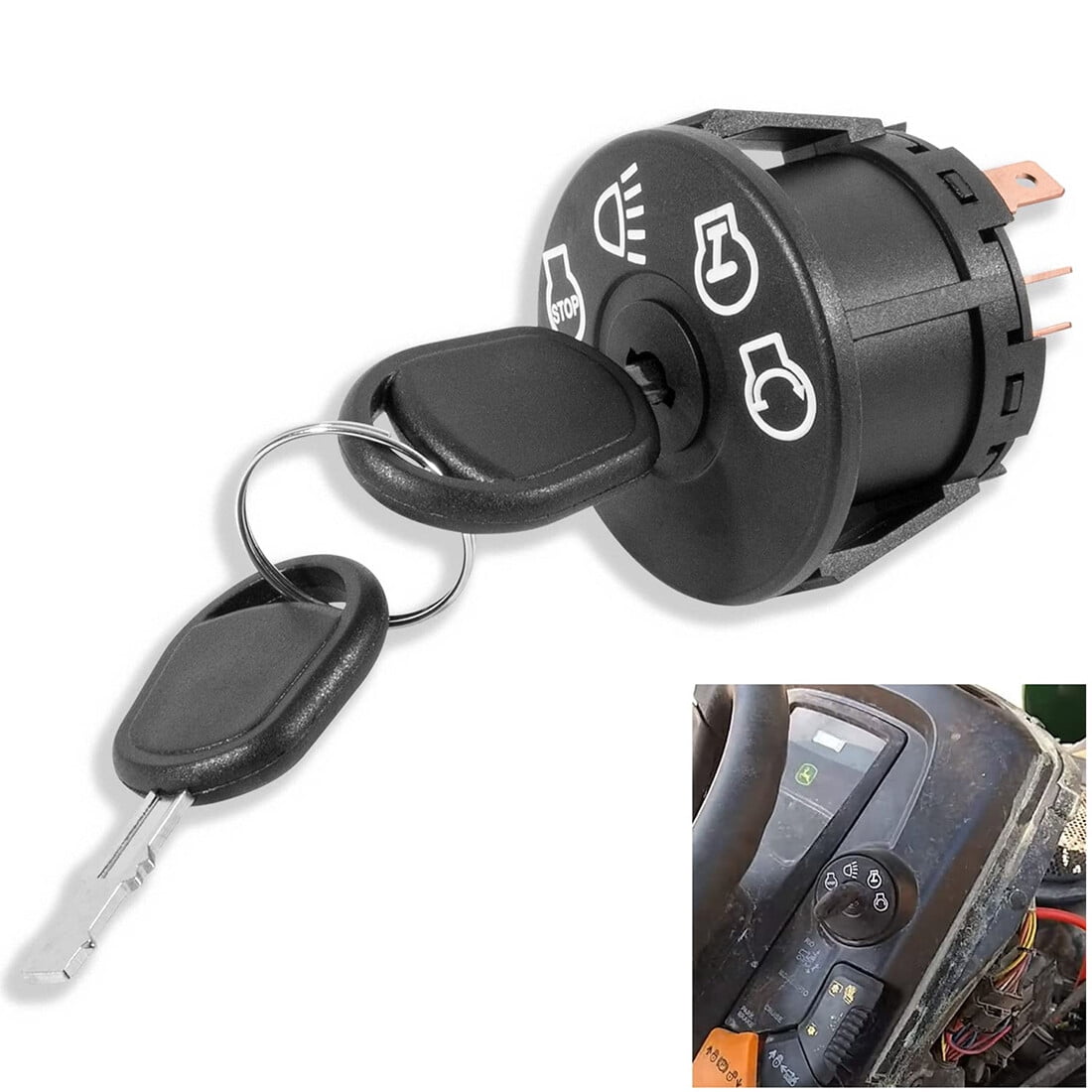 Ignition Switch Fits John Deere X300 X304 X320 X324 X340 X500 X520 X534 ...