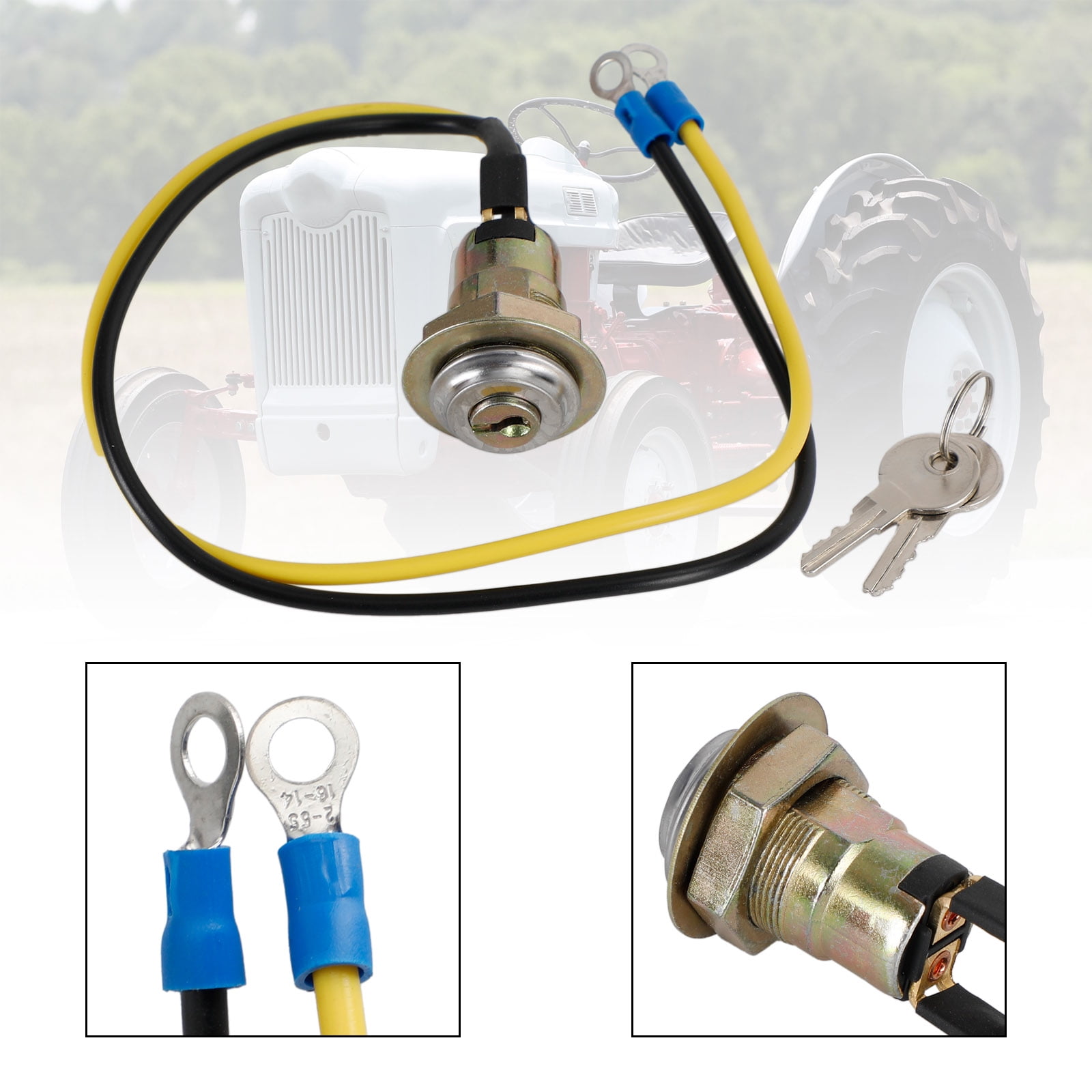 Ignition Switch Key 8N3679C For Ford Tractor NAA 2N 8N 9N 4000 2000 900 ...