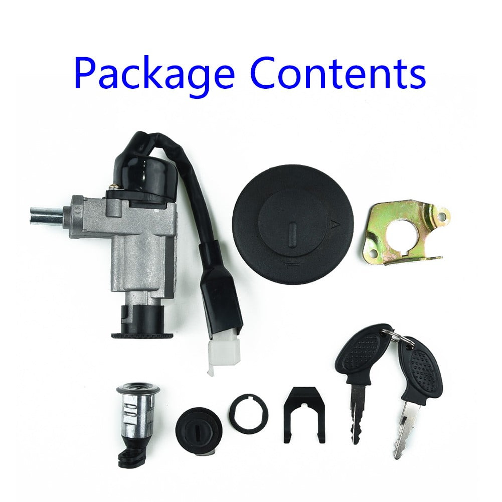 Ignition Switch Key Set for GY6 139QMB 50cc 125cc 150cc Motor Scooters ...