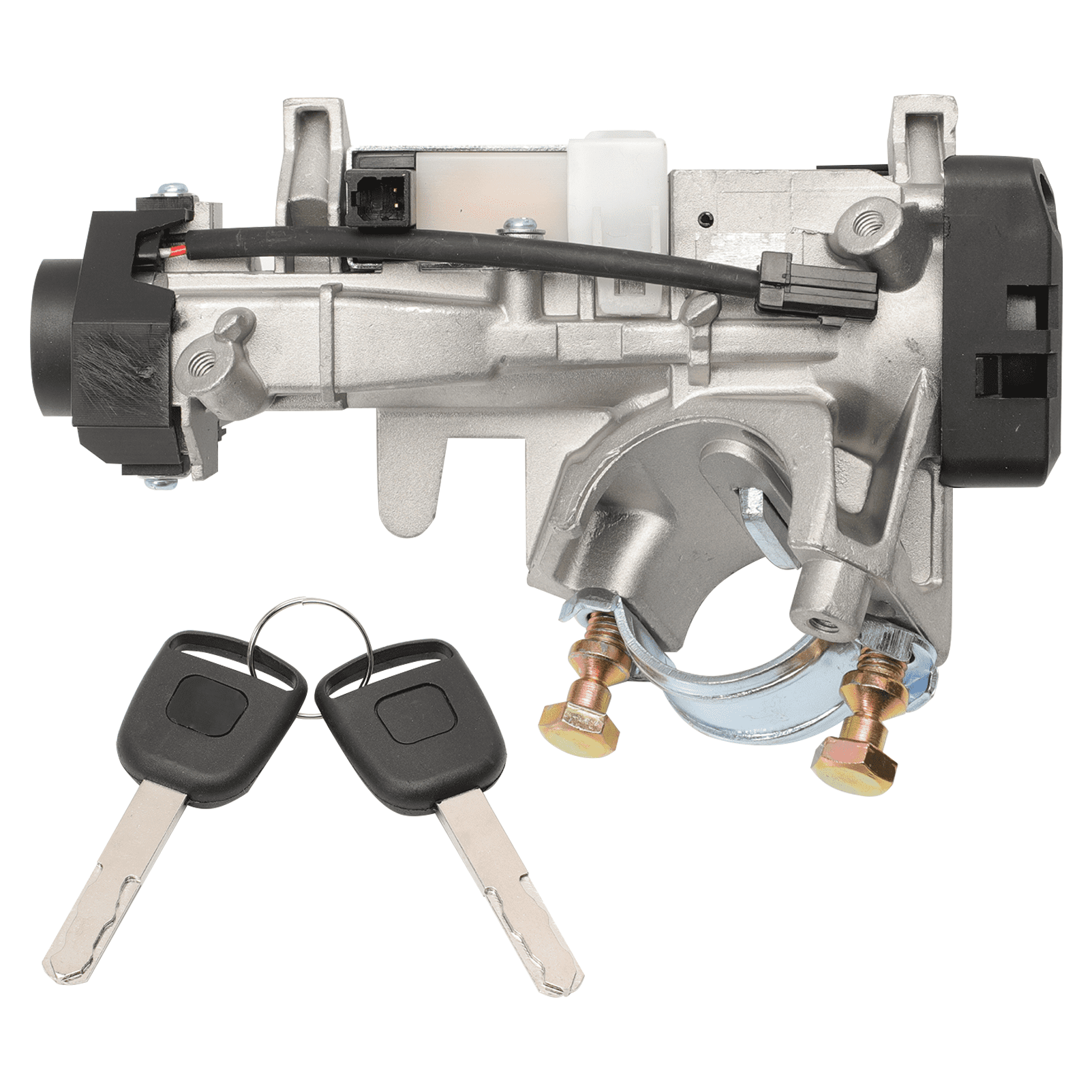 Ignition Switch Lock Cylinder with 2 Keys Assembly Compatible with ...