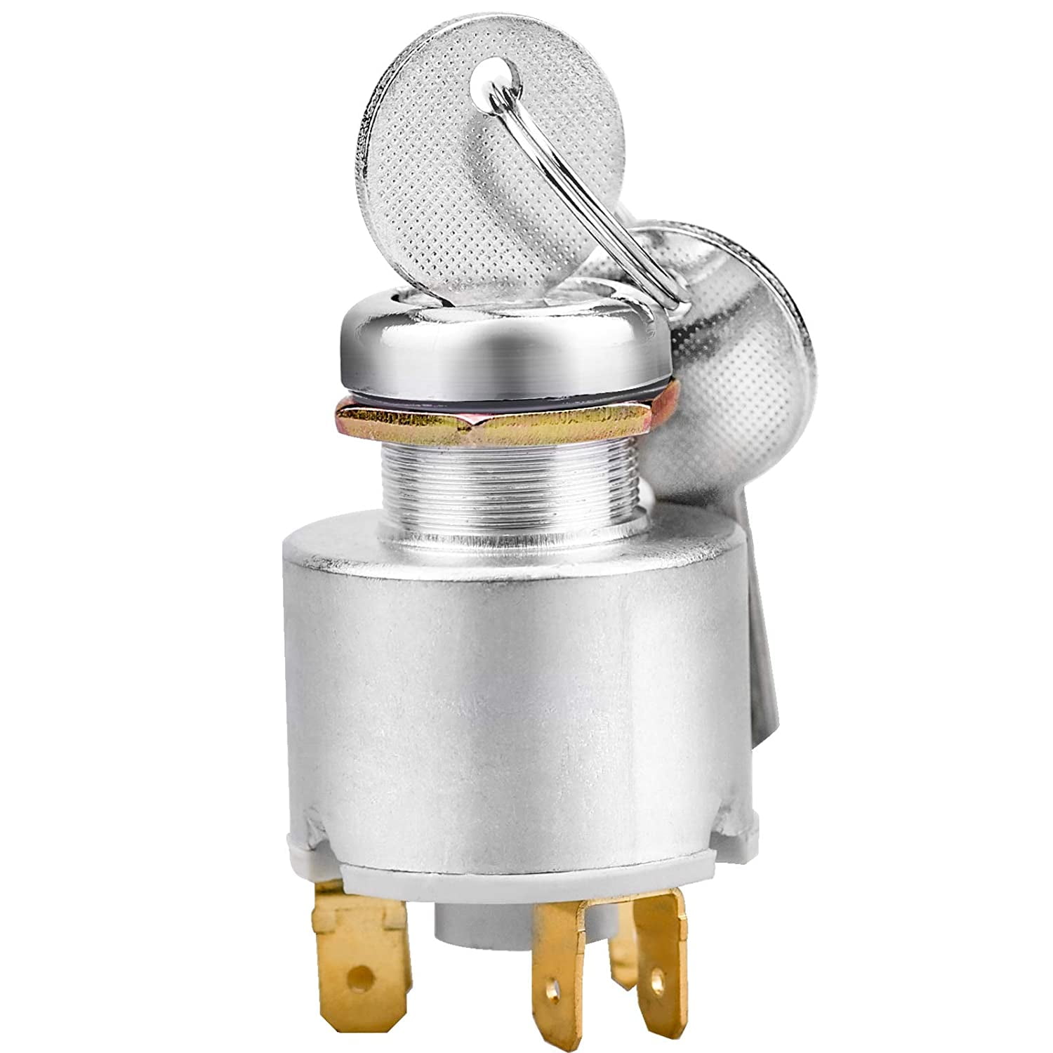 Ignition Switch, Universal 12V Engine Start Switch 4 Position ON OFF ...