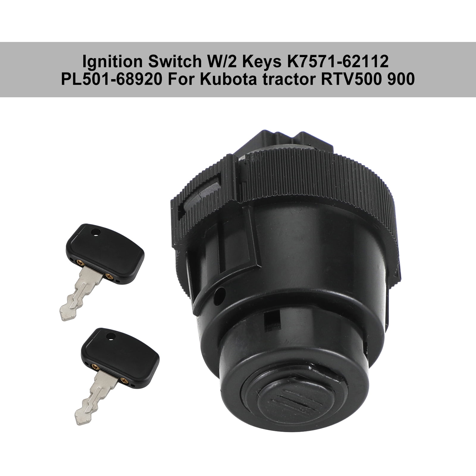Ignition Switch W/2 Keys K7571-62112 PL501-68920 For Kubota tractor ...