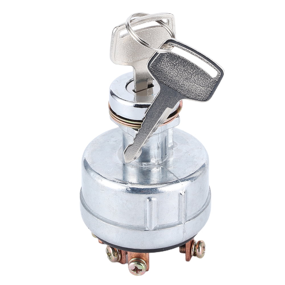 Ignition Switch with 6 Terminal Wire Digger Tractor Mower 2 Keys Fit ...