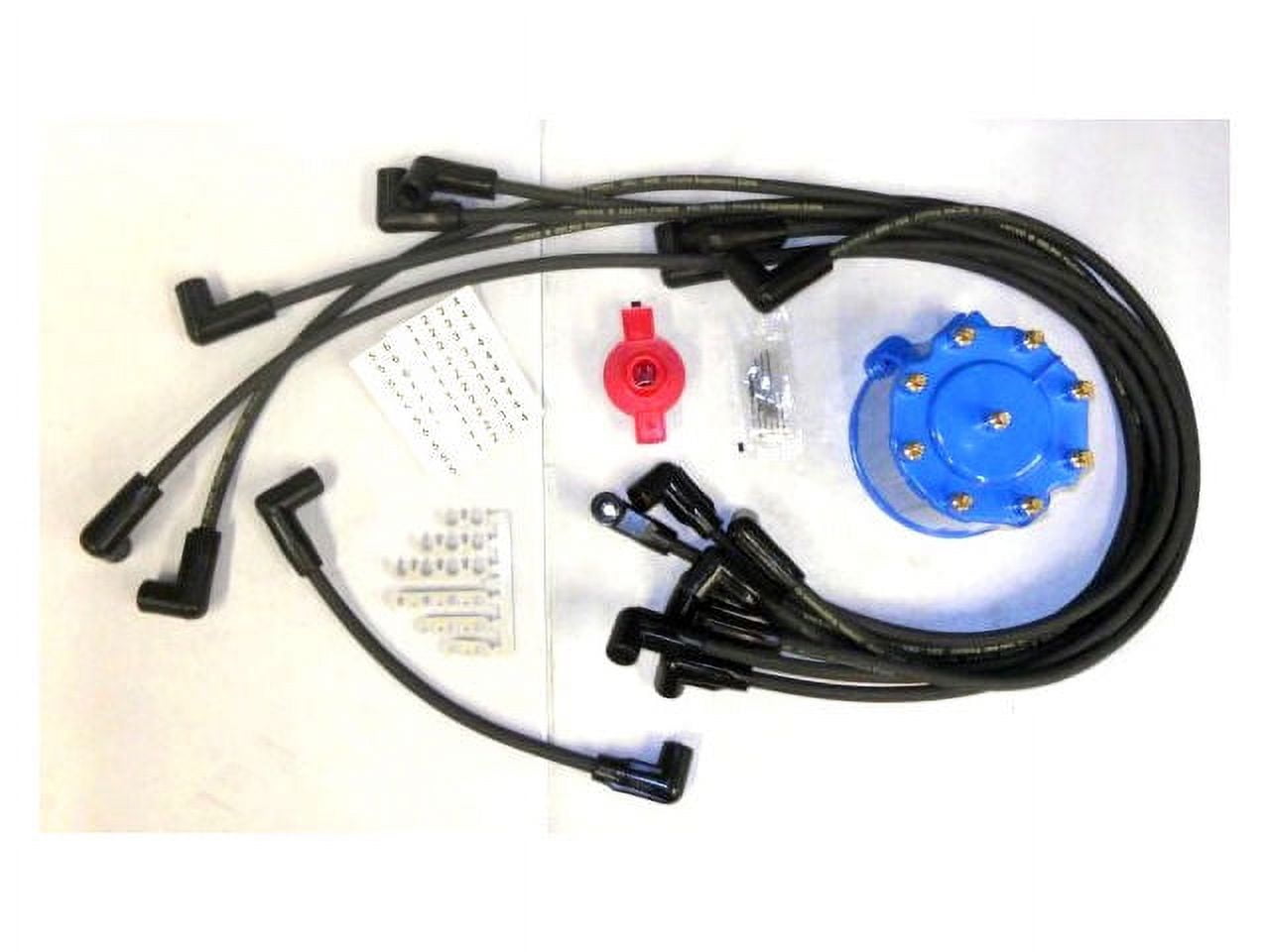 Ignition Tune-Up Kit - Spark Plug Wires, Distributor Cap and Rotor - Compatible with 1988 - 1993 ...