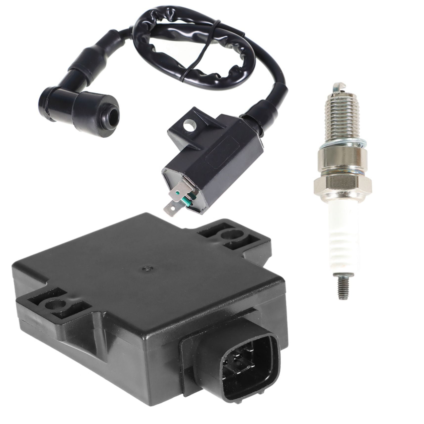 Ignition coil spark plug CDI replacement for Kawasaki Bayou 220 KLF220A ...