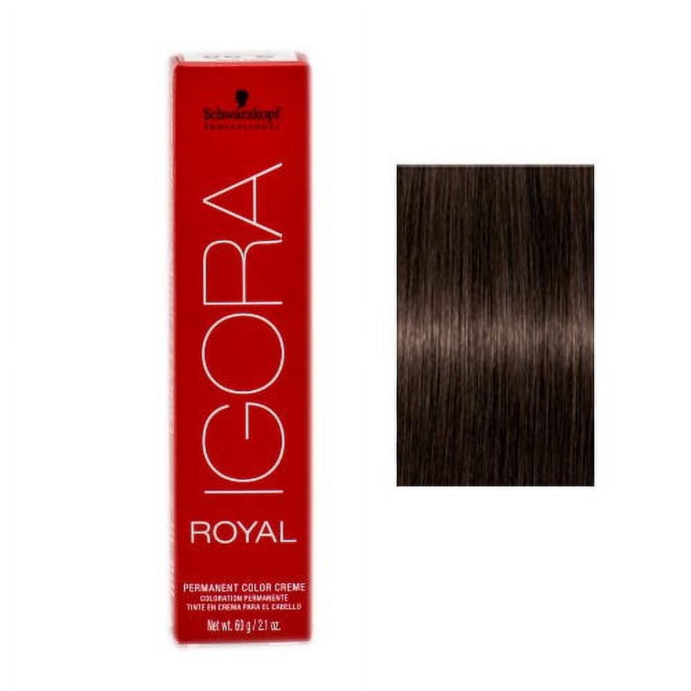 Schwarzkopf Igora Royal Hair Color, 4-6 Medium Brown Chocolate ...