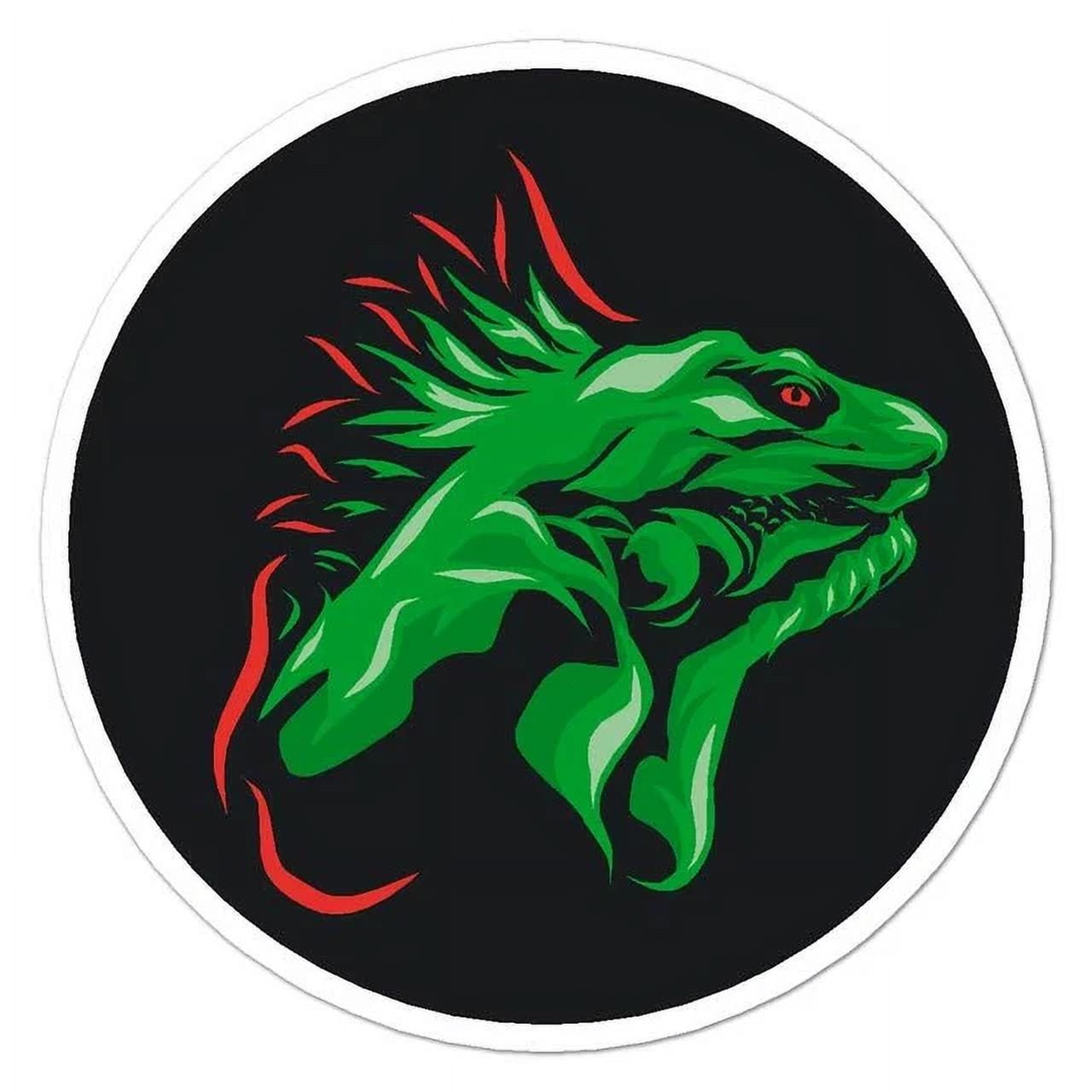 Iguana Lizard Dragon Sticker Indoor Outdoor Phone Decal Water Bottle ...