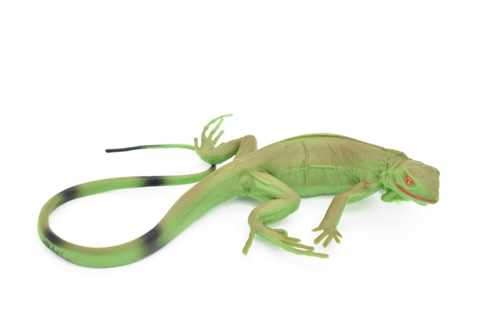 Iguana Toy, Realistic Rubber Figure, 7" Educational Model, Hand Painted ...