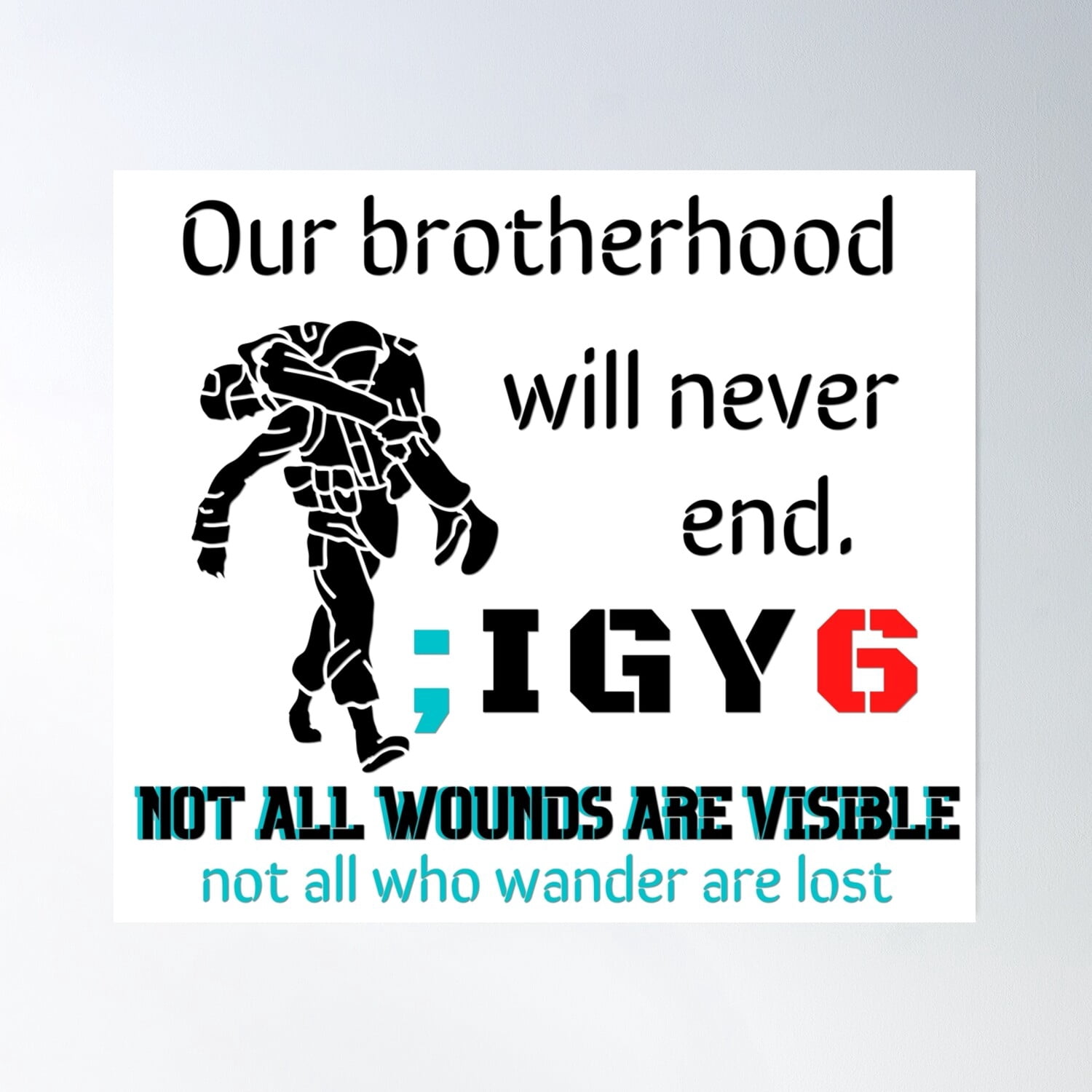 Igy6 I Got Your 6 ~ Military/Police Ptsd Awareness Poster Wall Art ...