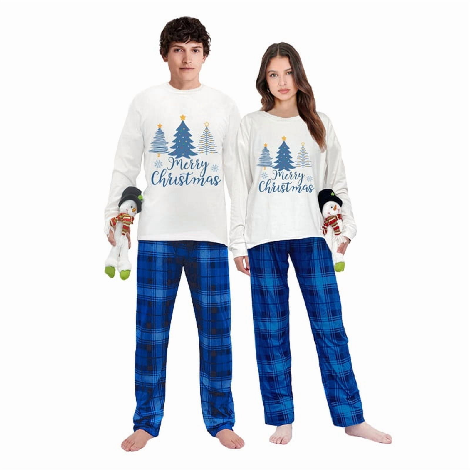 Ihaphap Colorful Star Christmas Tree Christmas Couple Matching Pajama ...