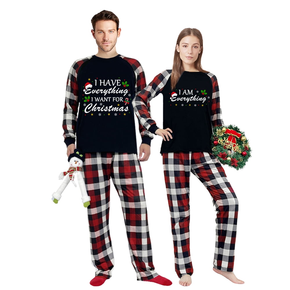 Ihaphap I Am Everything Couple Matching Christmas Pajama Set(XL,Men ...