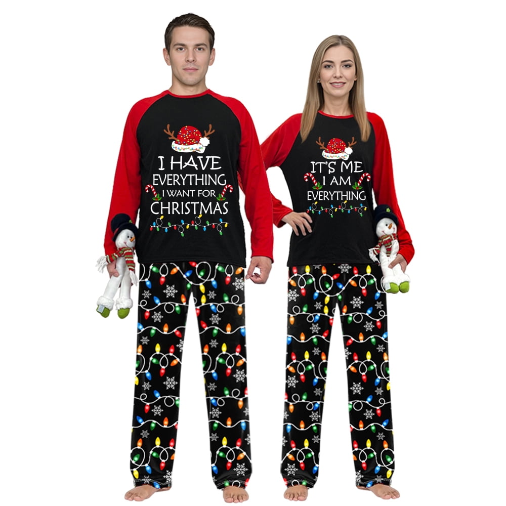 Ihaphap I Am Everything Lighting Pants Couple Matching Christmas Pajama ...