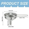 Stainless Steel Funnel Set of 3 Funnels for Kitchen Use Filling Bottles Flask Cooking ...