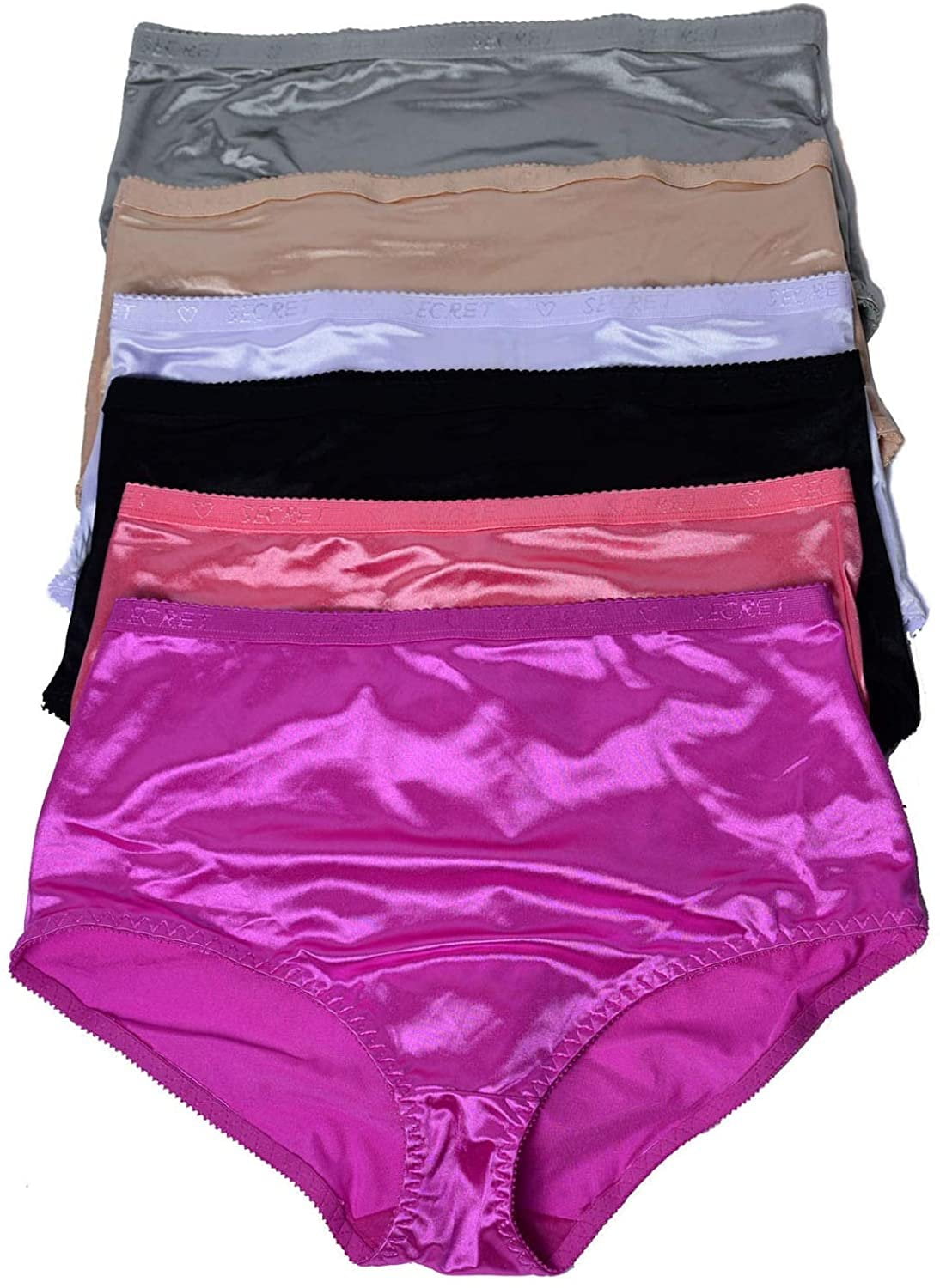 Iheyi 12 Pieces Women's Shaping Shapewear Shaper, High Waist Satin ...
