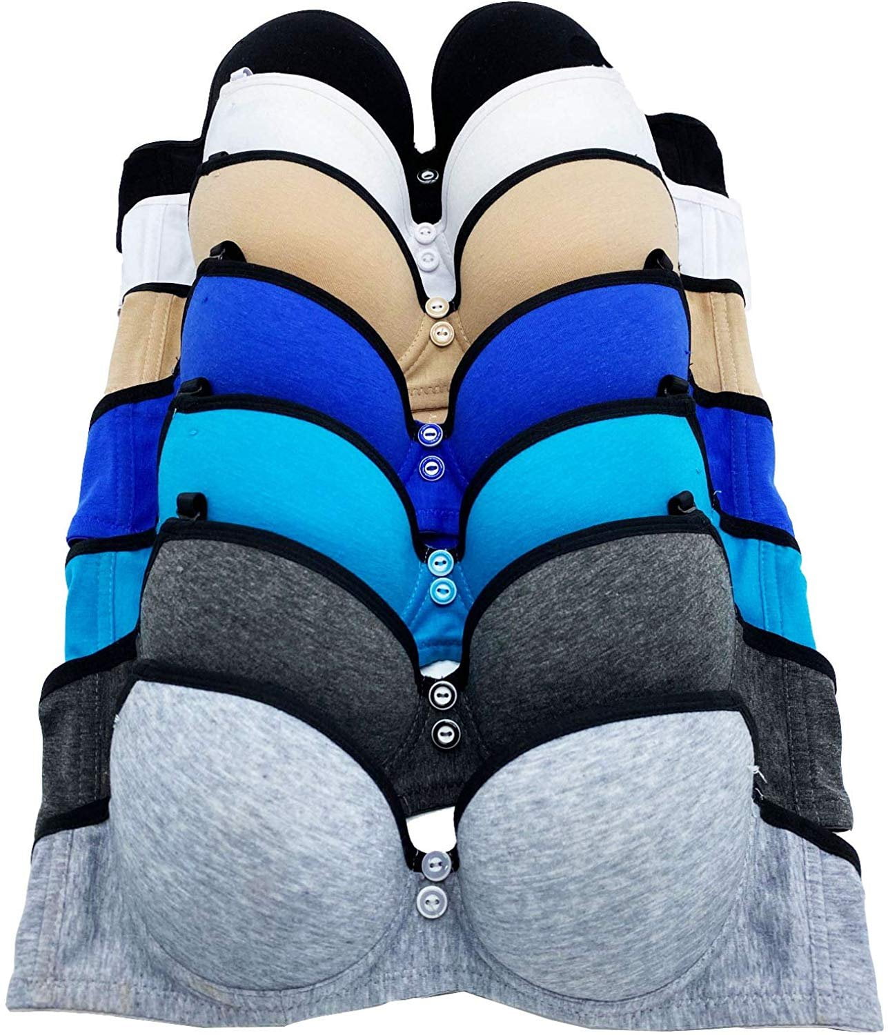 Iheyi 6 Pieces Various Style Plain Polka Dot Basic Comfort Everyday ...