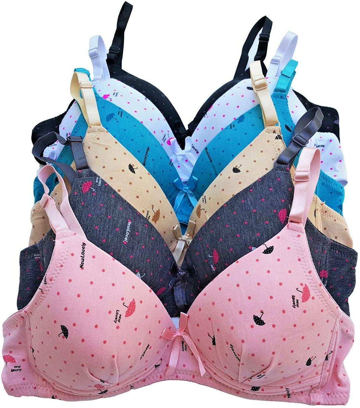 Iheyi Junior Size Teen Girl Wire Free Light Padded A Cup (30A ...