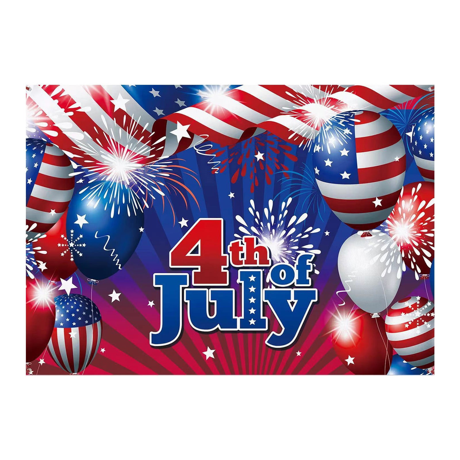 Ihgeha Backdrop Decor Independence Day 4Th Of July Banner Independence ...