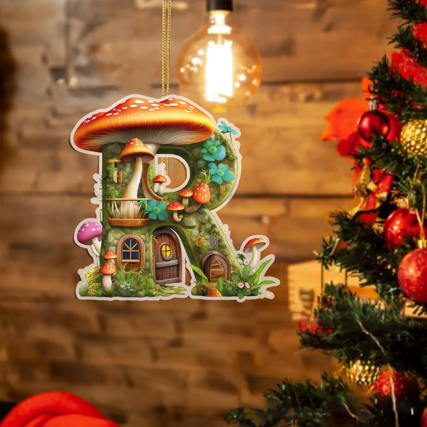Ihgeha Car Decor Ornament 26 Letters House Pendant Tree Decoration Car ...