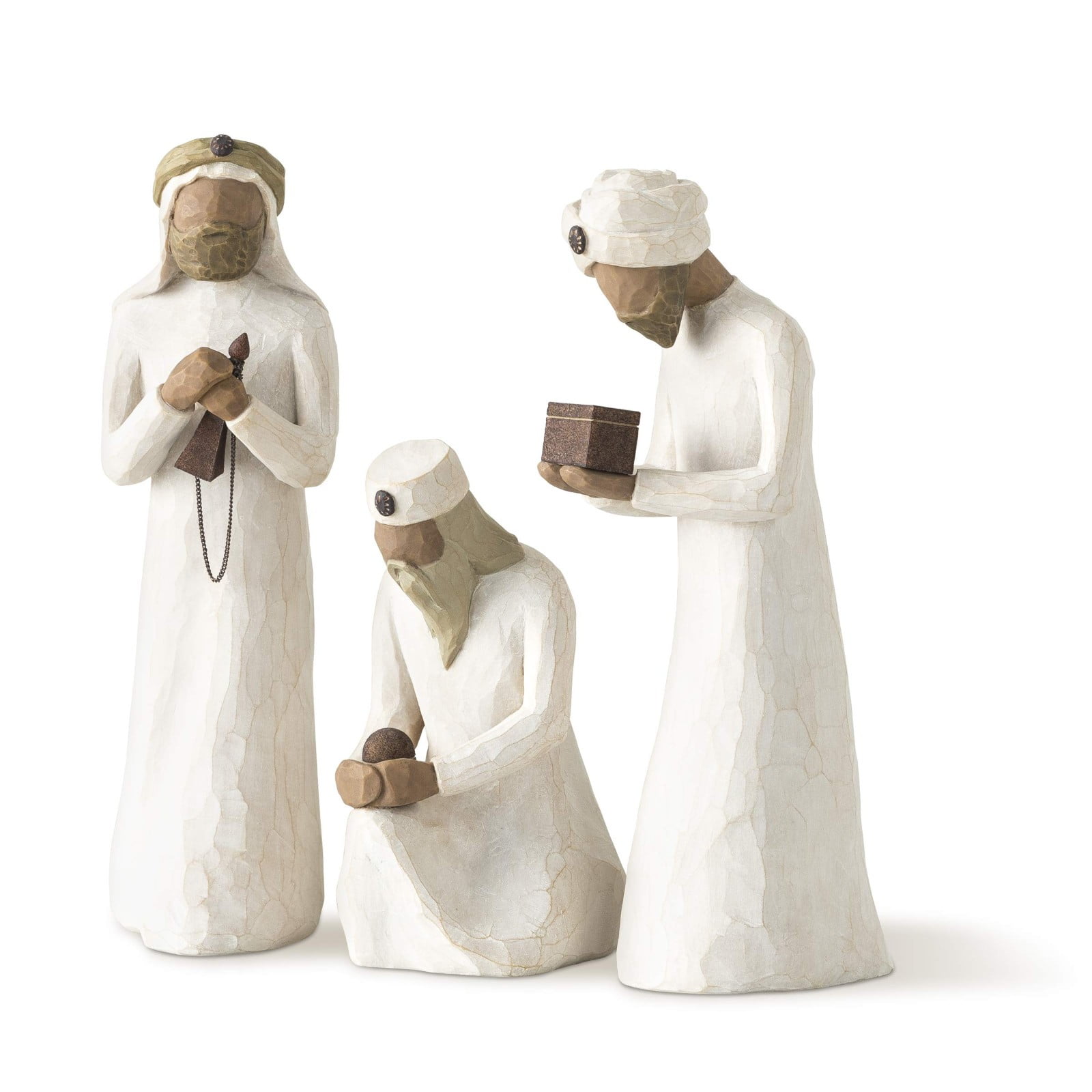 Ihgeha Desk Decor Willow T Ree Wooden Sculpture Three Wisemen Follow A ...