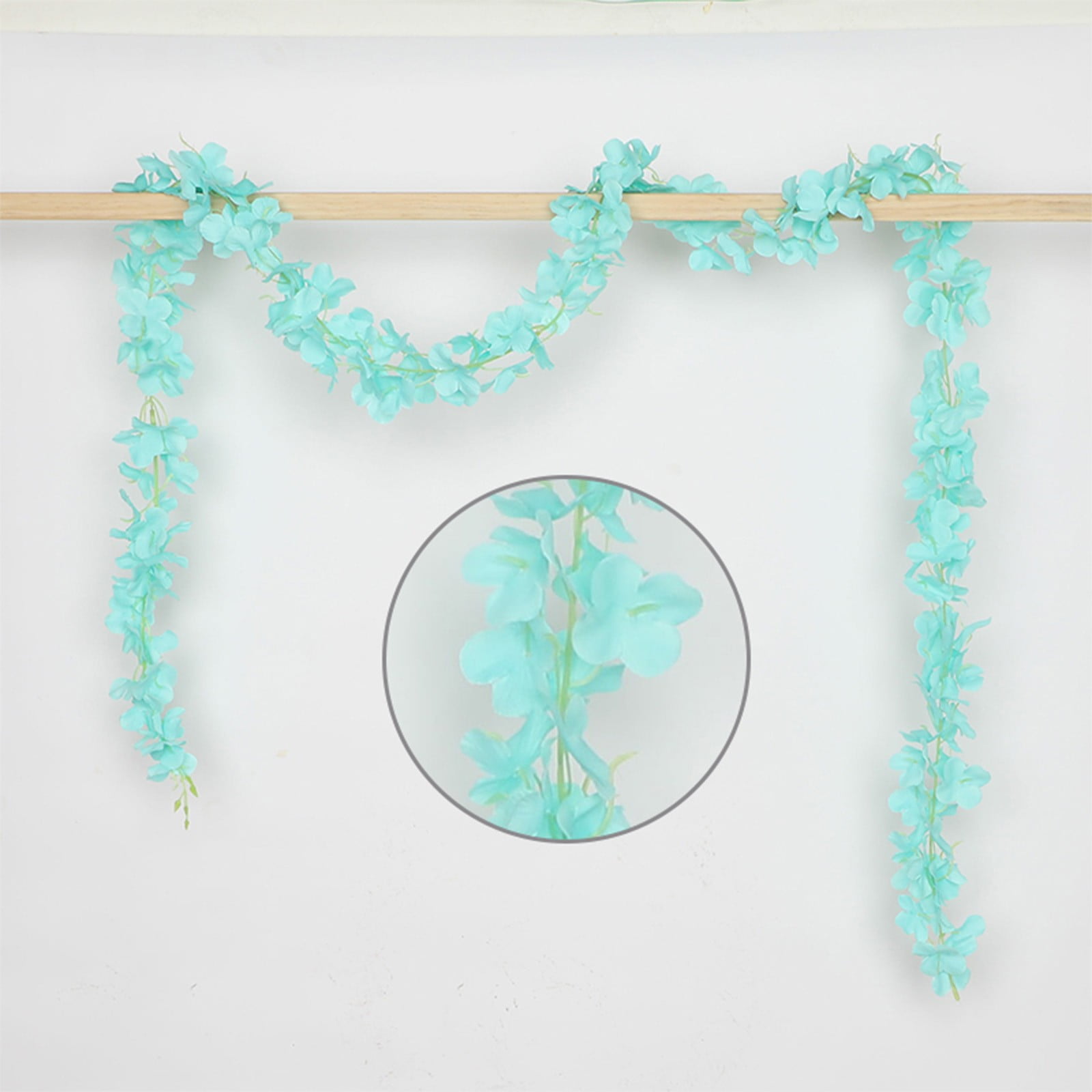 Ihgeha Fake Flowers Artificial Wisteria Vine Ratta Hanging Garland Silk ...