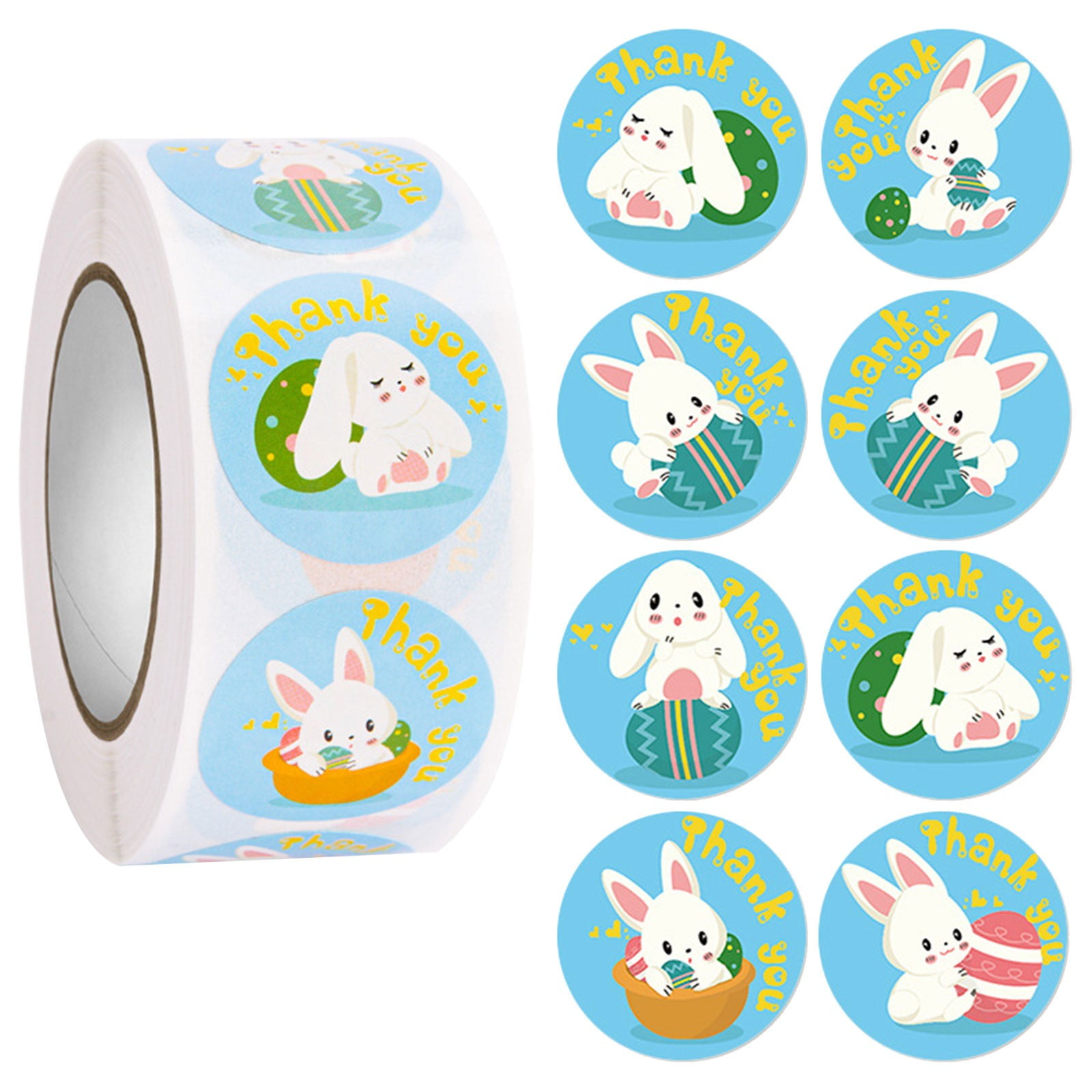 Ihgeha Water Bottle Stickers Easter Rabbit Eggs Cartoon Decoration ...