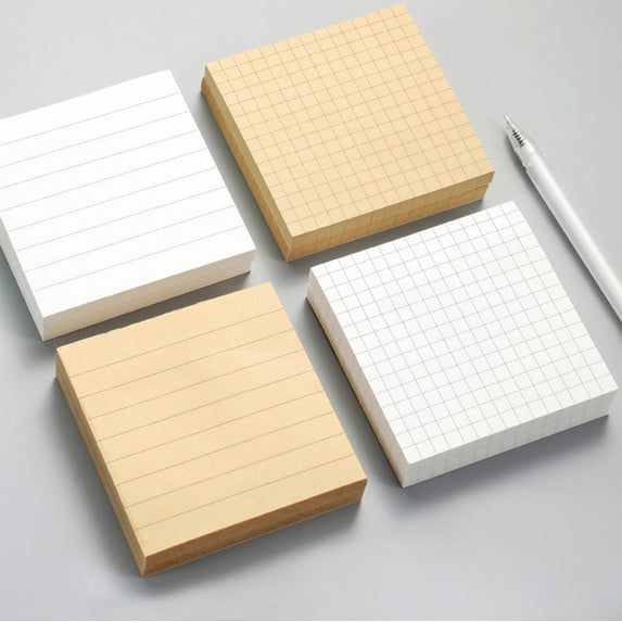 Ihhxva Colorful Sticky Notes, 80-piece Tear-off Memo Pad, Grid Notebook ...