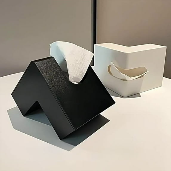Ihhxva Creative Tissue Box, High-end Luxurious Desktop Paper Box, Black ...