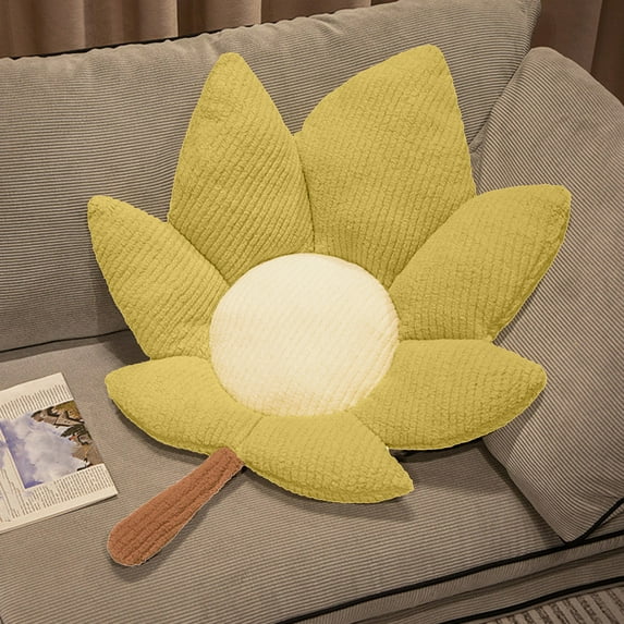 Ihhxva Cute Maple Leaf Pillow Toy, Leaf Doll, Home Sofa Cushion, Light ...