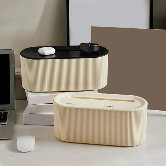 Ihhxva Desktop Charging Cable Organizer Box with Lid, Power Cord ...