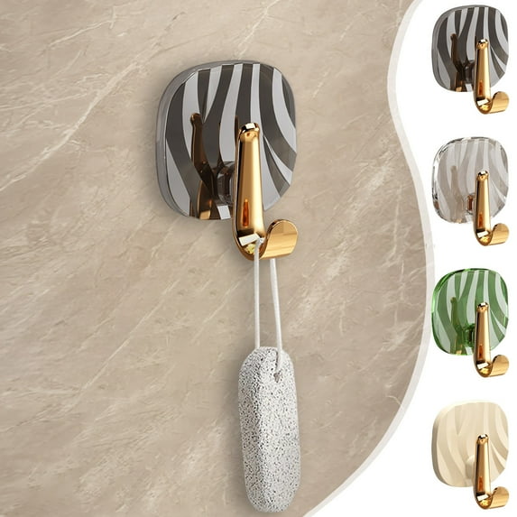 Ihhxva Plastic Adhesive Hooks, Strong No-drill Wall Hooks for Backpacks ...