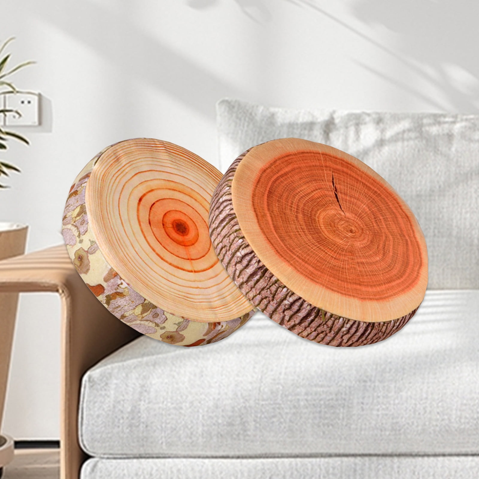 Ihhxva Simulated Tree Stump Printed Seat Cushion, Sycamore Style ...