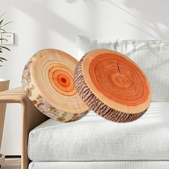 Ihhxva Simulated Tree Stump Printed Seat Cushion, Sycamore Style ...
