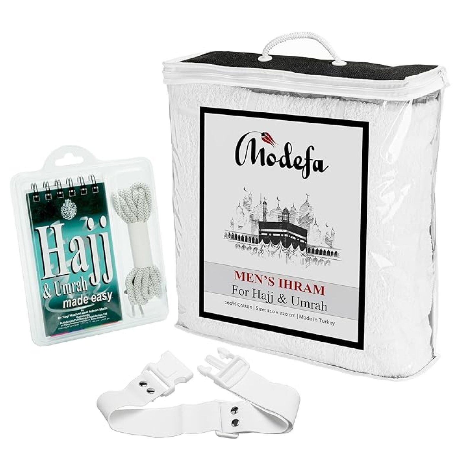 Ihram for Umrah Men Towel Set - Comfortable Unsewn Ahram Hajj for Men ...