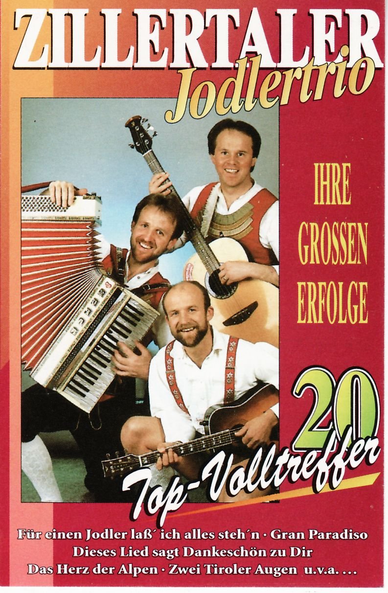 Zillertaler Jodlertrio Ihre Größten Erfolge (Cassette Tape) - Walmart.com