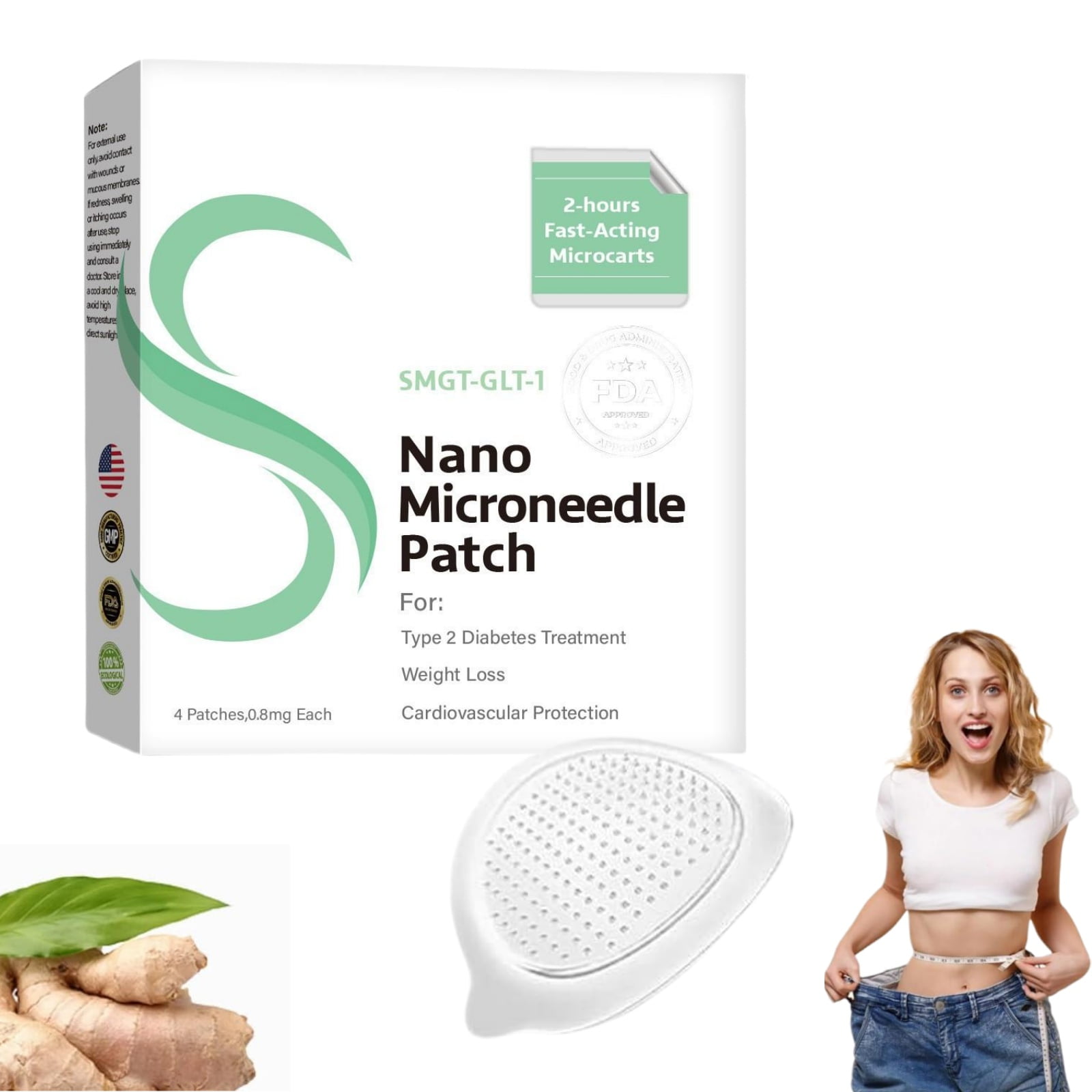 Ihuyry Smgt-Glp-1 Nano Microneedle Patch, Nano Micro Needle Patch, Smgt ...