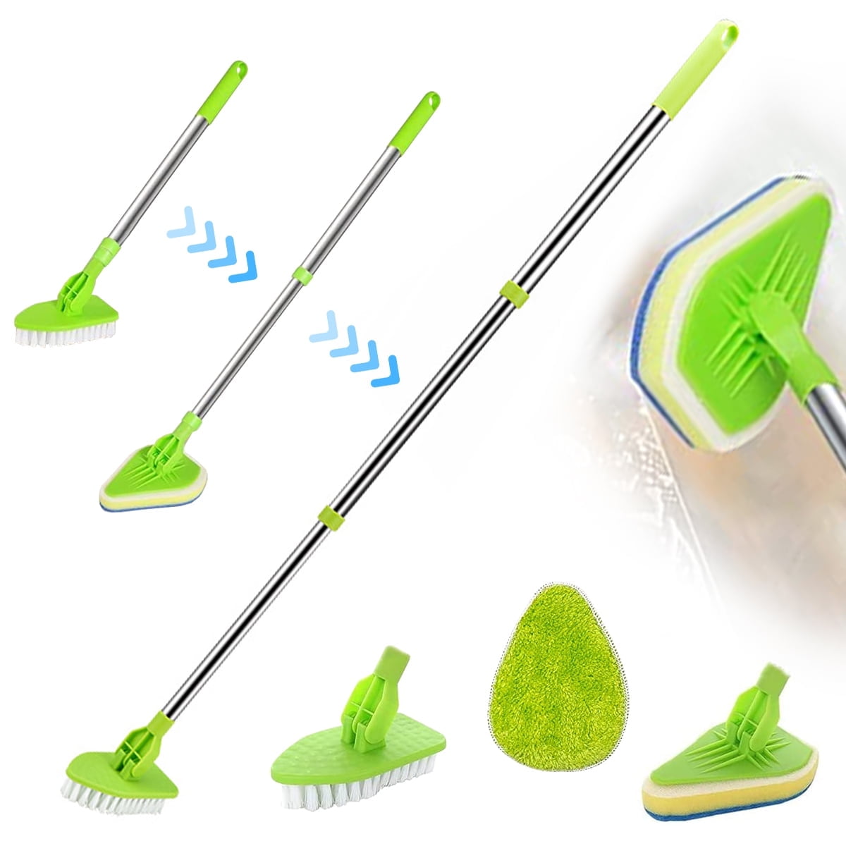 Ihvewuo 3-in-1 Long Handle Scrub Brush, Telescopic Cleaning Tool for ...