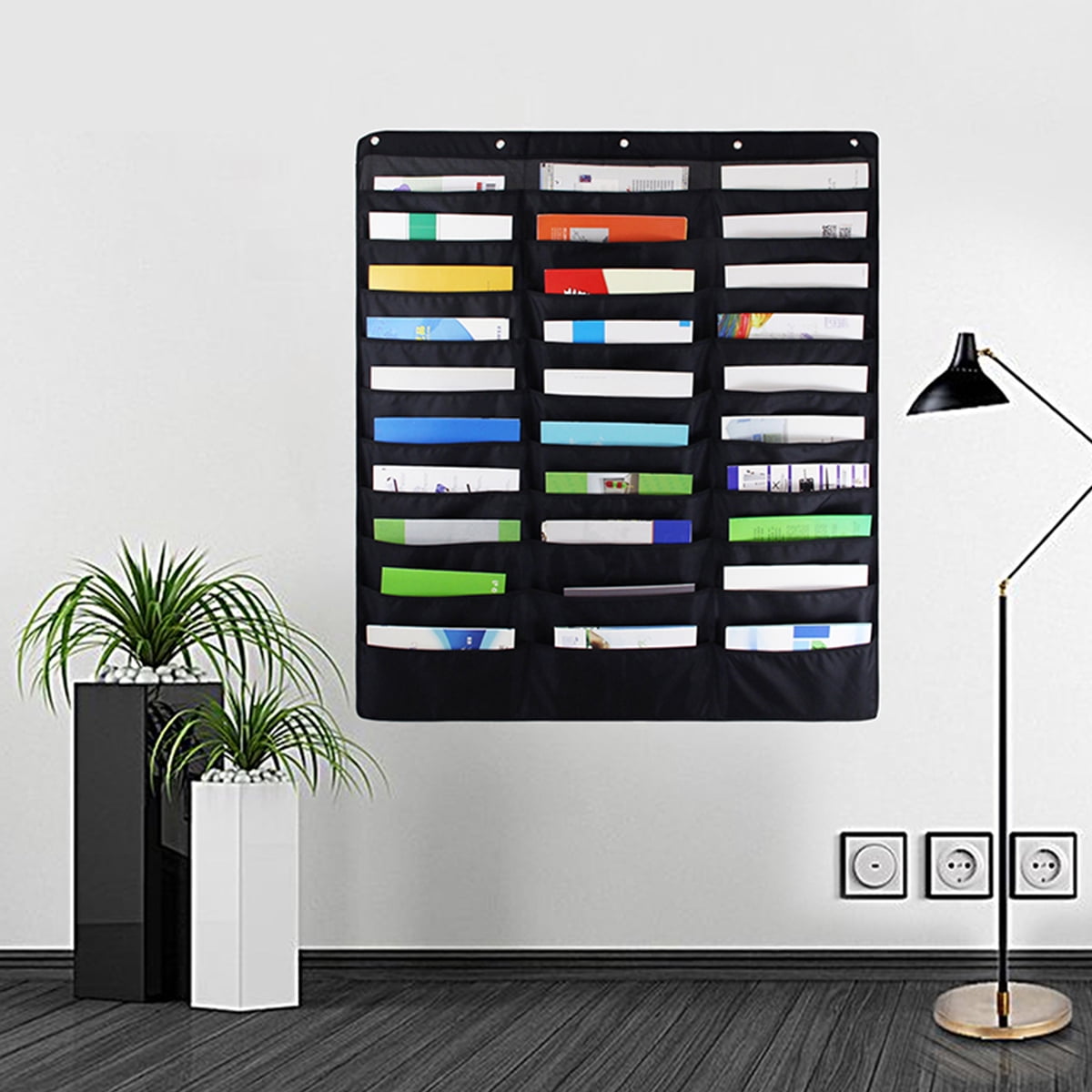 Ihvewuo 30 Pockets Storage Pocket Charts Hanging Wall Files Perfect for ...