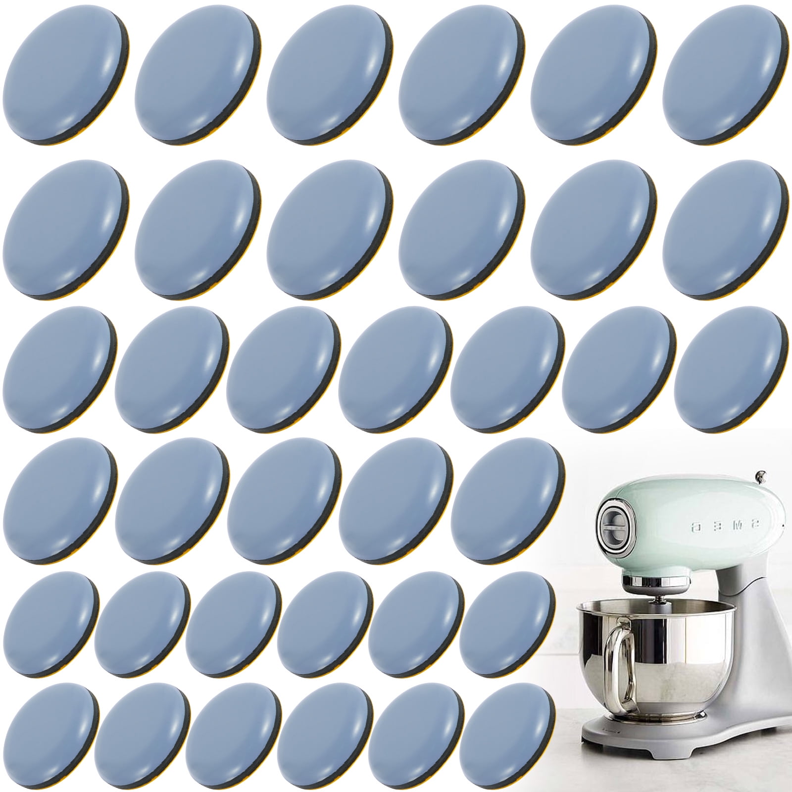 Ihvewuo 36pcs Adhesive Chair Sliders, Silent Kitchen Appliance Gliders ...